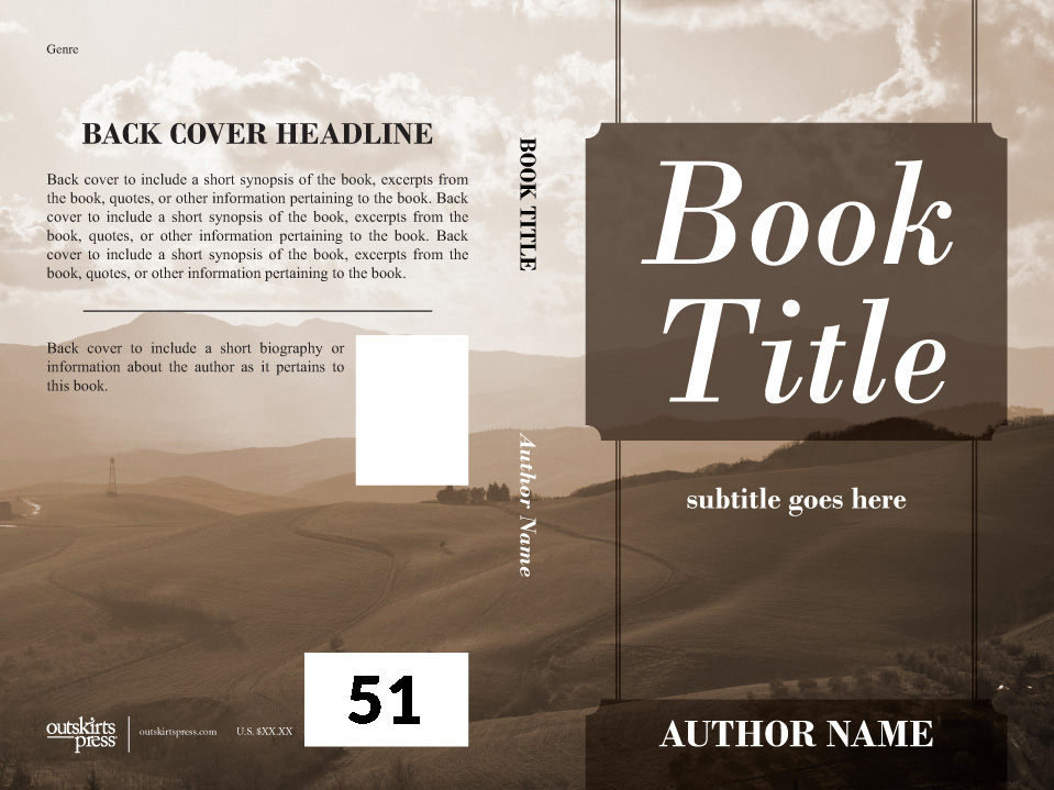 Outskirts Press Professionally Designed Cover Style with Customizable ...